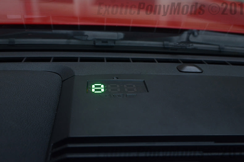 2015-2022 Mustang Dash-integrated Mirror-less HUD – ExoticPonyMods